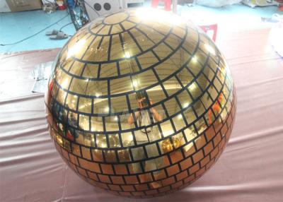 China Inflatable Mirror Ball 0.6m to 6m Diameter Reflective Disco Balloon for Events and Parties for sale