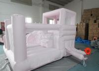 China Matte Pink Inflatable Bounce Castle with Slide - Custom Size 1-3 Year Warranty PVC Tarpaulin Construction for sale