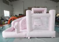 China Customizable Pastel Pink Inflatable Bounce House for Wedding Party 3m x 3m for sale