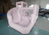 China Commercial Grade Inflatable Bounce House 0.55mm PVC with Water Slide and Pool for Backyard for sale
