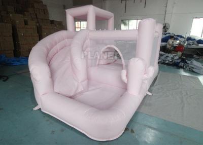China Commercial Grade Inflatable Bounce House 0.55mm PVC with Water Slide and Pool for Backyard for sale
