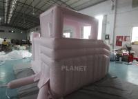 China Commercial Grade Inflatable Bounce House 0.55mm PVC with Water Slide and Pool for Backyard for sale