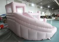 China Commercial Grade Inflatable Bounce House 0.55mm PVC with Water Slide and Pool for Backyard for sale