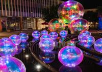 China Customized Hanging Inflatable Mirror Ball 0.3mm PVC Colorful Reflective Balloon for Event Decoration for sale