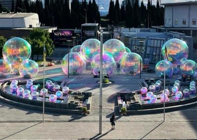 China Customized Hanging Inflatable Mirror Ball 0.3mm PVC Colorful Reflective Balloon for Event Decoration for sale