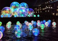 China Custom Floating Reflective Inflatable Mirror Ball Colorful Mirror Balloon for sale