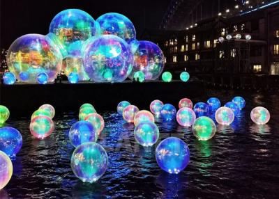 China Custom Floating Reflective Inflatable Mirror Ball Colorful Mirror Balloon for sale