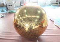 China Gold Inflatable Mirror Ball 1.0m Reflective Disco Sphere for Party Decoration for sale