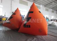 China Custom Logo 1.5m Airtight Inflatable Triangle Buoy for Swim Triathlon Race Marker for sale