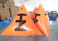 China Custom Logo 1.5m Airtight Inflatable Triangle Buoy for Swim Triathlon Race Marker for sale