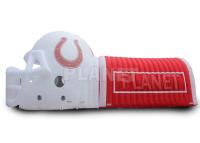 China Custom Inflatable Football Helmet & Tunnel - 22ft x 17ft x 17ft Team Branding Solution with Custom Printing for sale