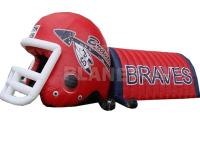 China Custom Inflatable Football Helmet Tunnel 22ft 24ft High School Team Entrance for Sport Events for sale