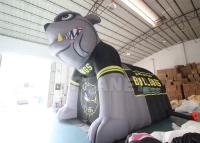 China Custom Inflatable Bulldog Tunnel 6m Long 4.9m Height for Football Team Mascot Entrance Tent for sale