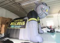 China Custom Inflatable Bulldog Tunnel 6m Long 4.9m Height for Football Team Mascot Entrance Tent for sale