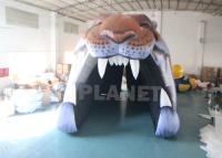 China Custom Inflatable Tiger Mascot Tunnel Entrance for Football Games 110V 220V for sale