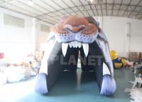 China Custom Inflatable Tiger Head Football Tunnel Entrance with 110V 220V Blower for Event for sale