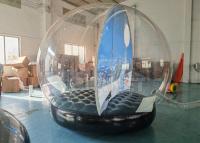 China 3m Inflatable Christmas Snow Globe Photo Booth 10ft 13ft Clear PVC Human Size Backdrop for sale