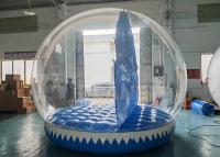 China 4m Diameter Inflatable Snow Globe Photo Booth Outdoor Christmas Decoration for Kids Adults for sale