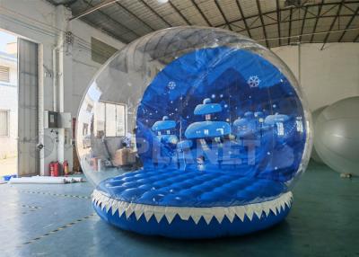 China 4m Diameter Inflatable Snow Globe Photo Booth Outdoor Christmas Decoration for Kids Adults for sale