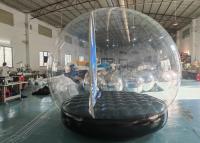 China Customized Clear Inflatable Snow Globe 10ft 13ft Giant Outdoor Blow Up Christmas Decoration for sale