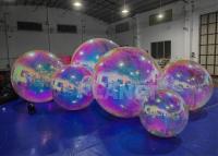 China Custom Floating Reflective Inflatable Mirror Ball Colorful Mirror Balloon for sale