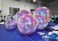 China Custom Floating Reflective Inflatable Mirror Ball Colorful Mirror Balloon for sale