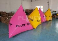 China Customizable Inflatable Triathlon Buoy 1.2m Triangular PVC Water Buoy for Open Water Swimming for sale