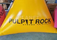 China Custom Inflatable Swim Buoy 1.2m Triangle Water Marker Buoy for Open Water Safety for sale