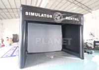 China Custom Logo Inflatable Golf Simulator Tent 0.6mm PVC for Indoor Outdoor Use for sale
