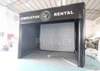 China Custom Logo Inflatable Golf Simulator Tent 0.6mm PVC for Indoor Outdoor Use for sale