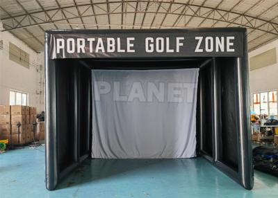 China Air Sealed Portable Inflatable Golf Hitting Cage 12x10x10ft for Home Backyard Practice for sale