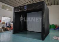 China Custom Airtight PVC Inflatable Golf Practice Training Simulator Room With High Impact Screen for sale