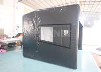 China Air Sealed Inflatable Golf Training Simulator Cage Tent 12x10x10ft with Movie Screen for sale