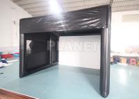 China Air Sealed Inflatable Golf Training Simulator Cage Tent 12x10x10ft with Movie Screen for sale