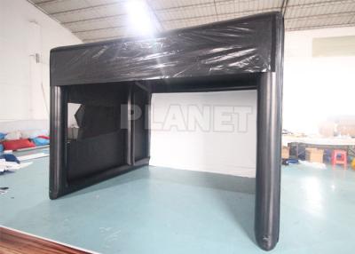 China Air Sealed Inflatable Golf Training Simulator Cage Tent 12x10x10ft with Movie Screen for sale