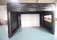 China Air Sealed Inflatable Golf Training Simulator Cage Tent 12x10x10ft with Movie Screen for sale