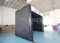 China Custom PVC Inflatable Golf Simulator Tent 0.9mm Fireproof Indoor Sport Black for sale