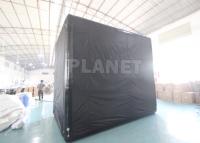 China Custom PVC Inflatable Golf Simulator Tent 0.9mm Fireproof Indoor Sport Black for sale