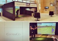 China Customized Inflatable Golf Simulator Tent 0.6mm PVC Air Sealed Black Sports Cage for Indoor Outdoor Use for sale
