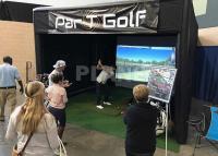 China Customized Inflatable Golf Simulator Tent 0.6mm PVC Air Sealed Black Sports Cage for Indoor Outdoor Use for sale