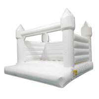 China White Inflatable Bounce House Wedding Bouncer 10x10x8.2ft PVC Jumping Castle for sale
