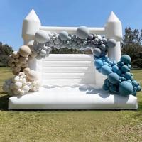 China White Inflatable Bounce House Wedding Bouncer 10x10x8.2ft PVC Jumping Castle for sale