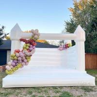 China Custom White Bubble Bounce House 3m x 3m Party Rental Inflatable Jumping Castle for sale