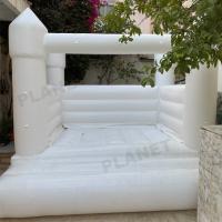China Mini White Inflatable Bounce House 10ft x 10ft Wedding Bouncer with CE Blower for sale