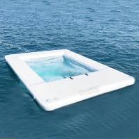 China Portable Inflatable Yacht Ocean Pool with Jellyfish Net 1000D Drop Stitch for sale