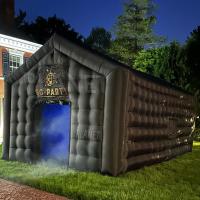 China Portable Inflatable Nightclub Cube Tent 5.5x4.9x4.3m with LED Disco Lighting for Mobile Events for sale