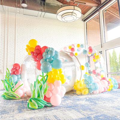 China 3.0m & 4.0m Diameter Inflatable Bubble House Tent - Transparent PVC Dome with Air Blower for sale