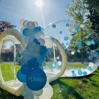 China 3.0m & 4.0m Diameter Inflatable Bubble House Tent - Transparent PVC Dome with Air Blower for sale