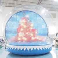 China Inflatable Christmas Snow Globe Photo Booth 3m Diameter Fire Retardant PVC for Party Rental for sale