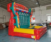 China Commercial Inflatable Connect 4 Basketball Toss Game 12x10x12ft Outdoor Sports for sale